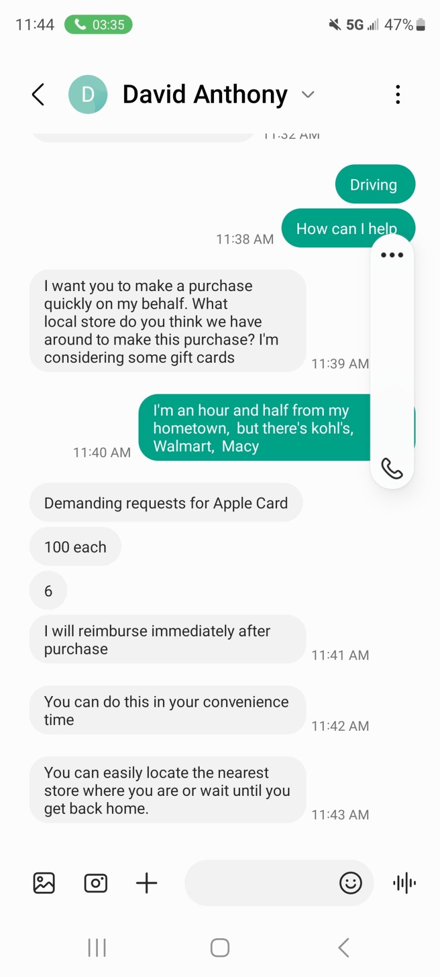 SPAM & SCAM Messages - FCP Live-In